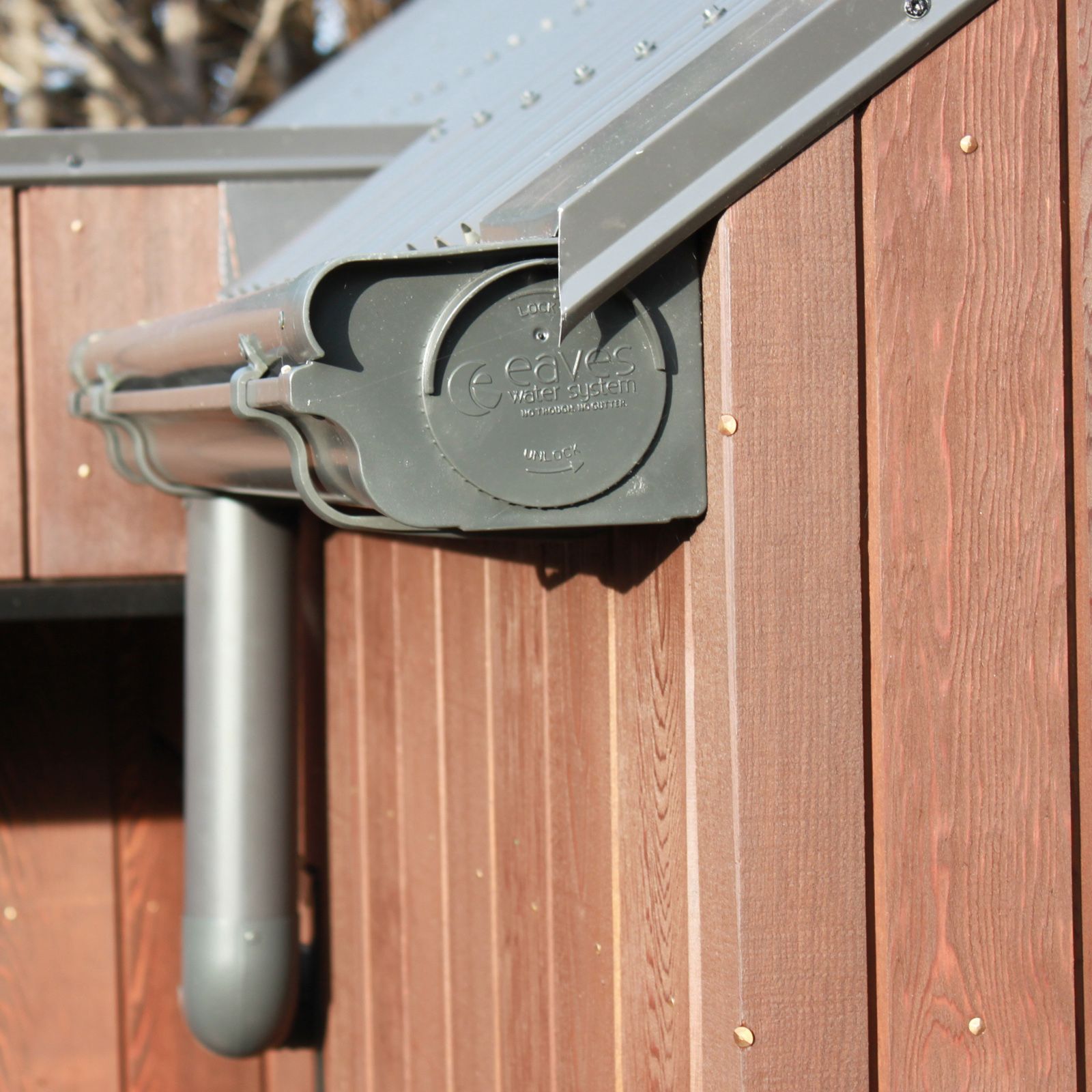 Anti-leaf gutter system Eaves Water System water collection guttering ...