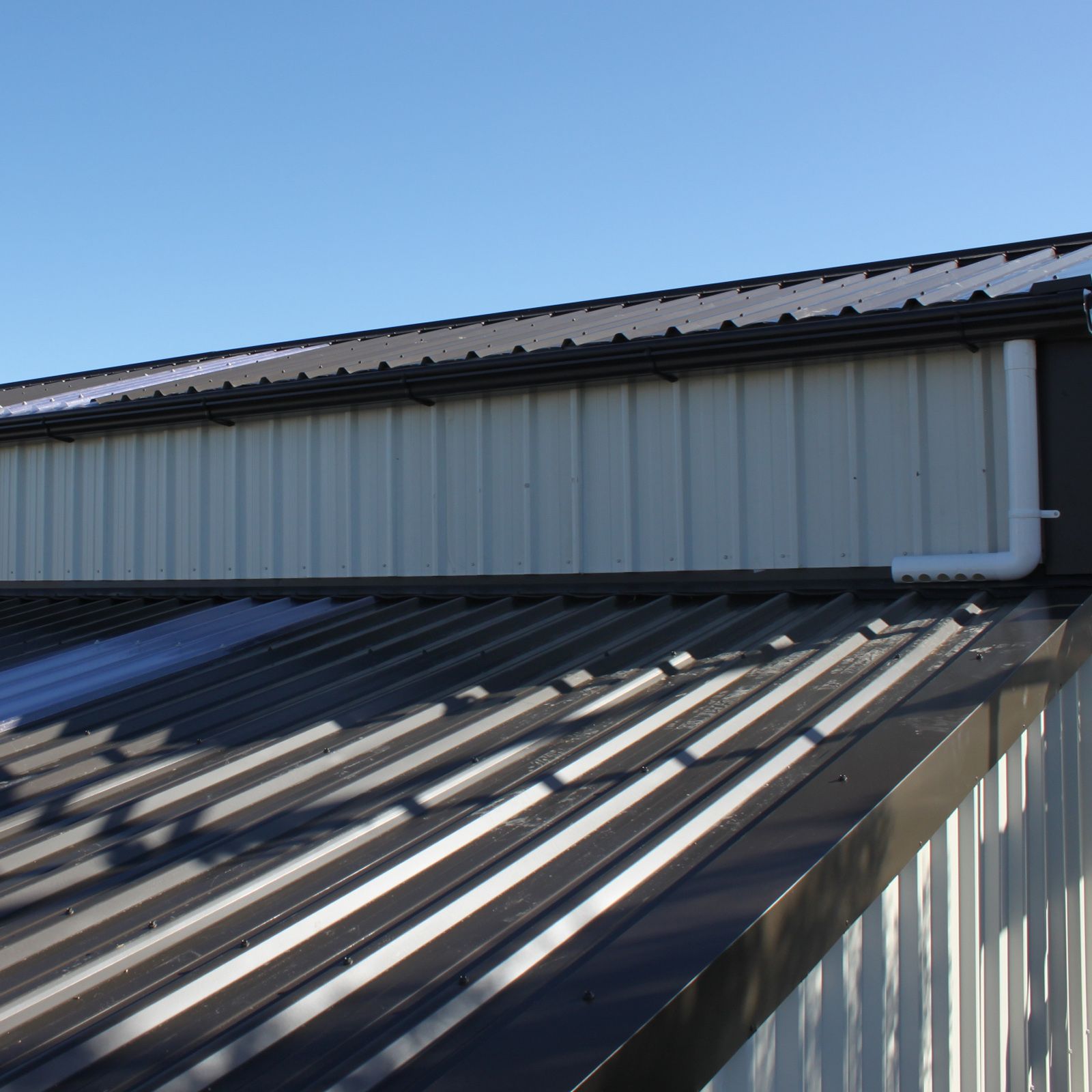 Rural Shed | Anti-leaf gutter system Eaves Water System water ...